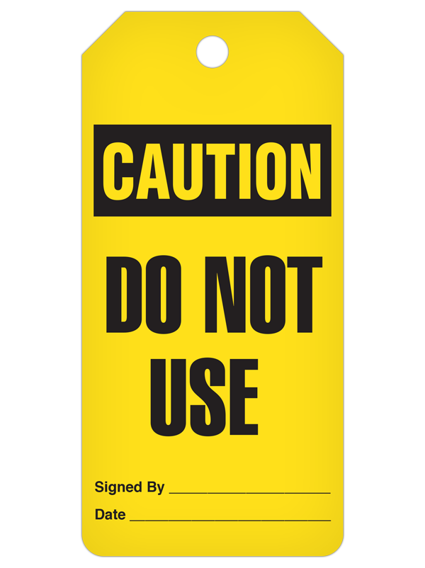 Caution Do Not Use Tag Roll | Creative Safety Supply