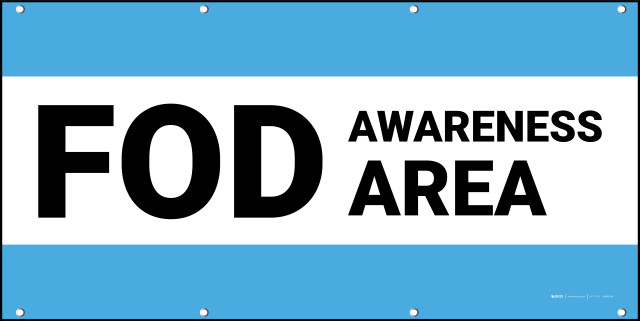 FOD Awareness Area Type A Banner