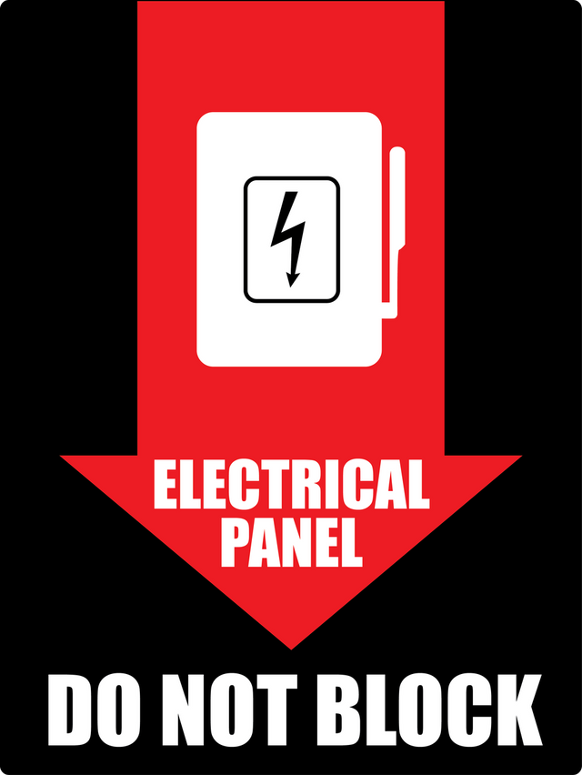 Electrical Panel Do Not Block wall sign | Creative Safety Supply