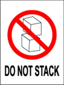 International Do Not Stack 3 x 4 - Label Roll | Creative Safety Supply