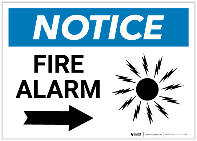 Fire Alarm Labels | Creative Safety Supply