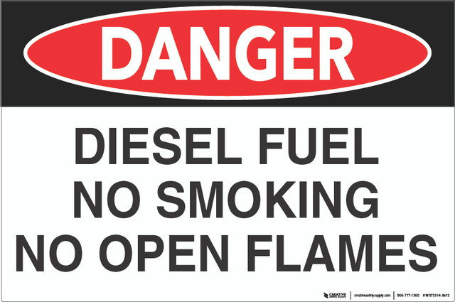 Gasoline Signs | Creative Safety Supply