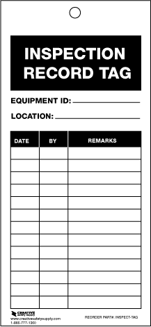 Inspection Record Tags