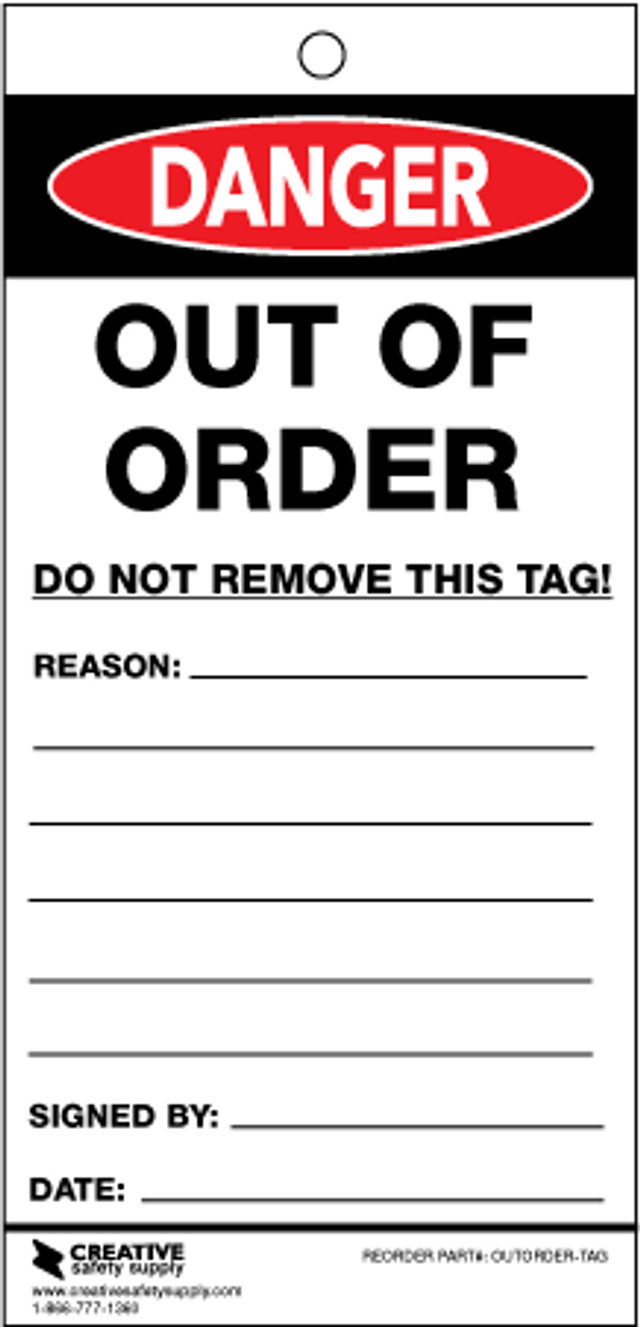 Danger: Out of Order Tags