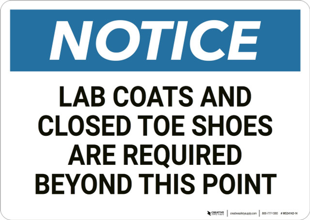 Lab Coat Signs | Creative Safety Supply
