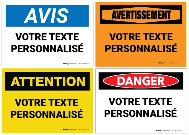 Create Custom OSHA French Label | Creative Safety Supply