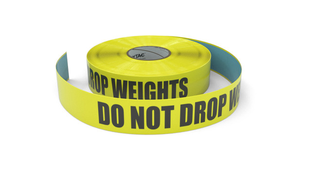 Do Not Drop Weights - Inline Printed Floor Marking Tape