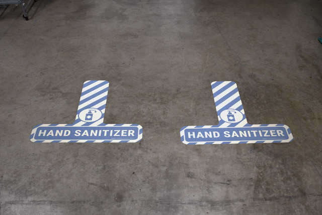Hand Sanitizer - Floor Sign T's | Creative Safety Supply