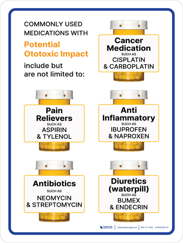 Commonly Used Medications With Potential Ototoxic Impact Portrait ...