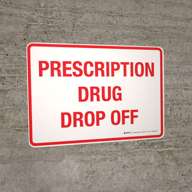 Prescription Drug Drop Off Landscape - Wall Sign | Creative Safety Supply