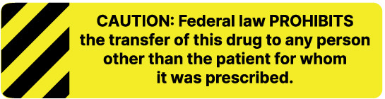 Caution Federal Law Prohibits The Transfer Of This Drug To Any Person ...