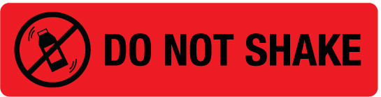 Do Not Shake - Pharmaceutical Auxiliary Label | Creative Safety Supply