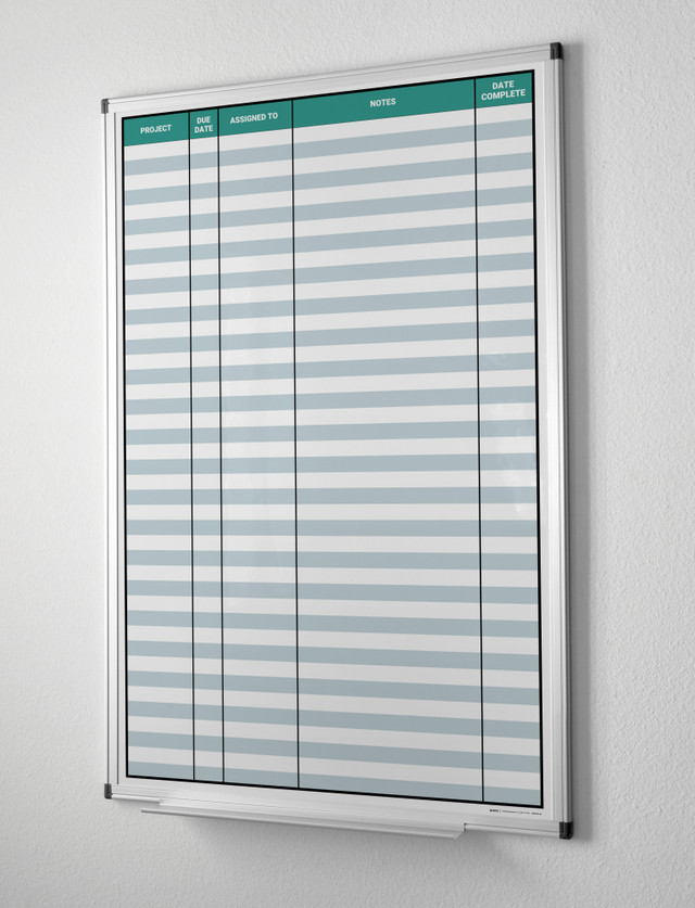 5S Project Portrait Whiteboard | Creative Safety Supply