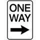 One Way (with right arrow) - Aluminum Sign | Creative Safety Supply