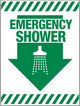 Emergency Shower Wall Sign | Creative Safety Supply