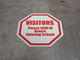 Visitors Please SIGN IN Before Entering School Floor Sign | Creative ...