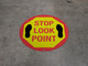 Stop Look Point Floor Sign