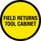 Field Returns Tool Cabinet Floor Sign