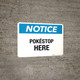 Notice - Pokemon Stop - Wall Sign