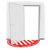 Door Swing - Full - Red and White