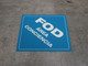 FOD Area Conciencia (FOD Awareness Area) - Type B Floor Sign