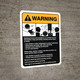 Warning: Lathe Machine Guidelines ANSI - Wall Sign | Creative Safety Supply