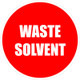 Waste Solvent Sign