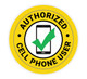 Authorized Cell Phone User - Hard Hat Sticker | Creative Safety Supply