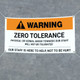 Warning: Zero Tolerance Physical Or Verbal Abuse - Banner | Creative ...