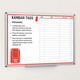 Red Kanban Tags - 36X24 Tag Station