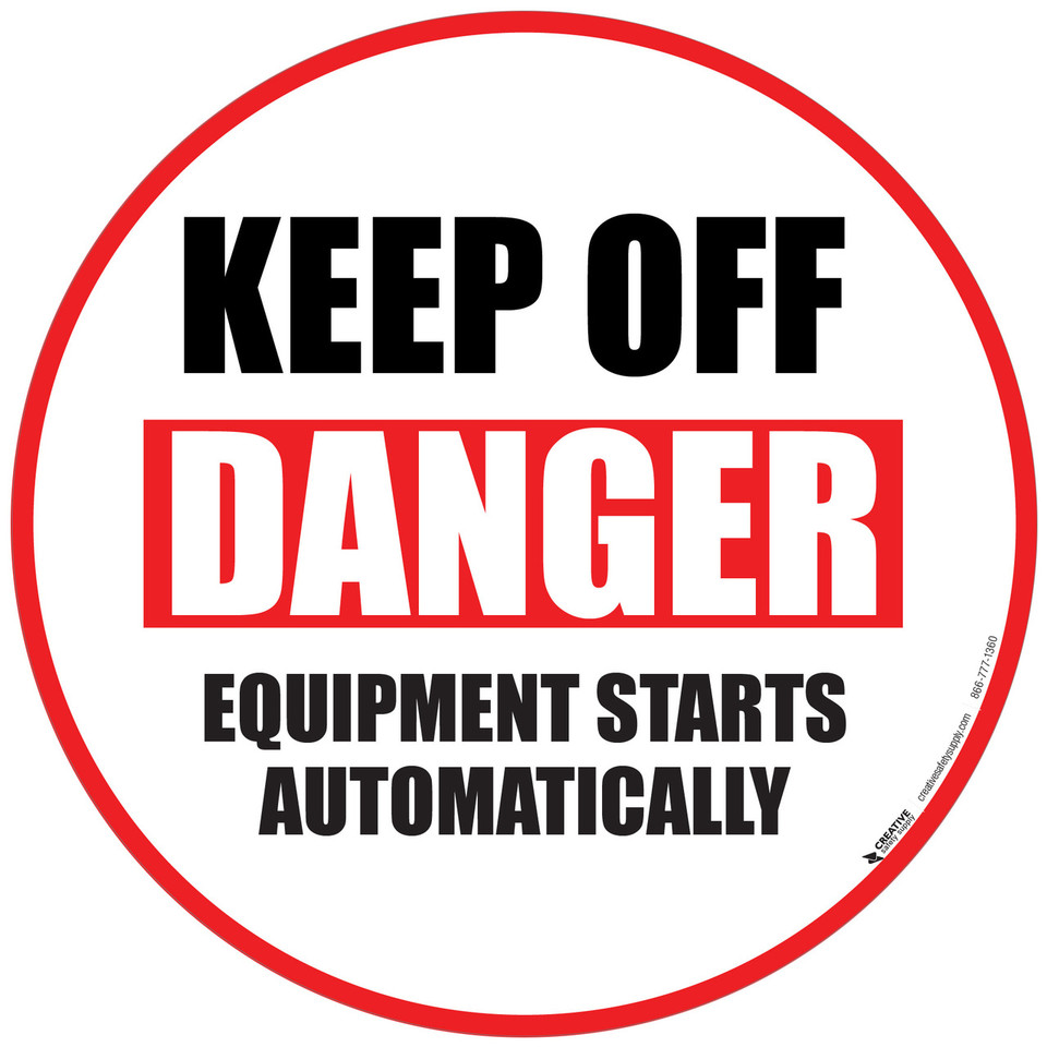 Danger Keep Off Floor Sign | Creative Safety Supply