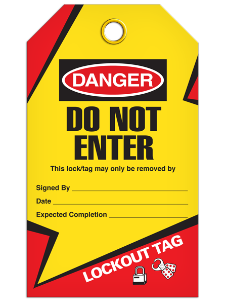 Lockout Do Not Enter Tags