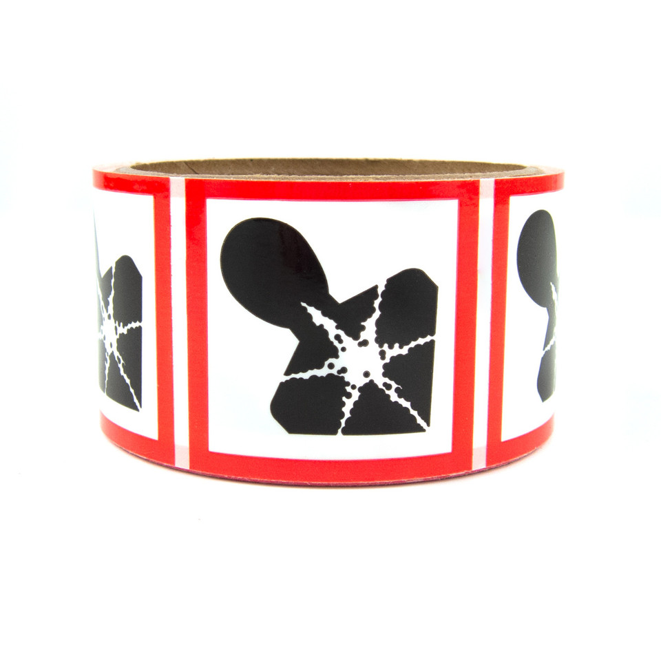 GHS Labels - Health Hazard - 2" x 2" - Roll of 100 | Creative Safety Supply