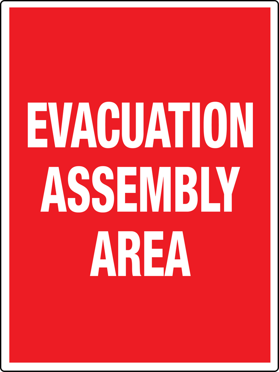 Evacuation Assembly Area Sign