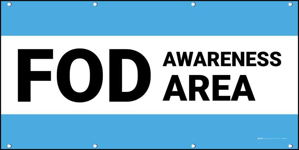 FOD Awareness Area Type A Banner