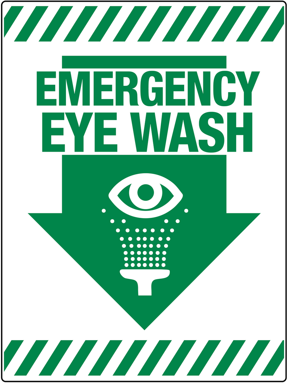 Emergency Eye Wash Wall sign