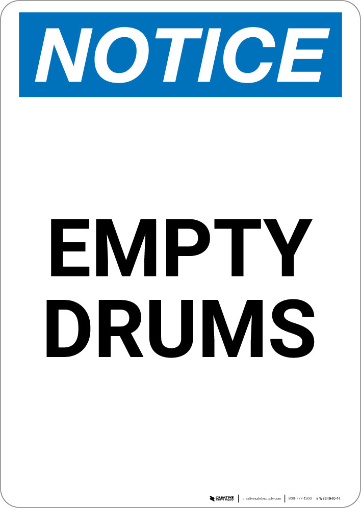 Empty Signs | Creative Safety Supply
