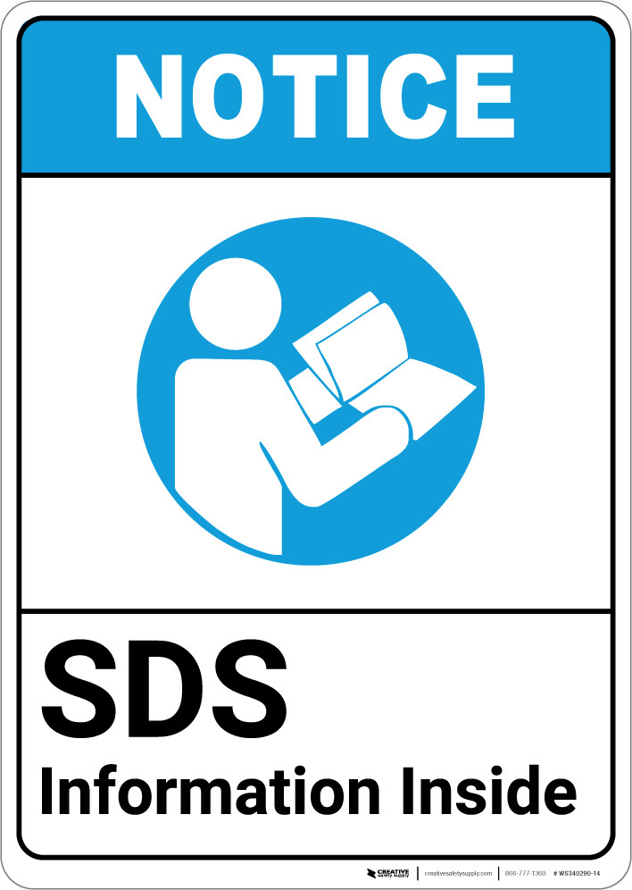 Safety Data Sheet (SDS) Signs | Creative Safety Supply