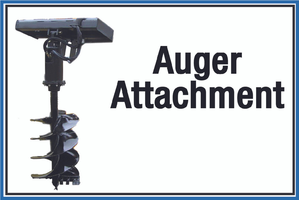 Wall Sign: (UR) Auger Attachment - 12"x18" (Peel-and-Stick Permanent ...