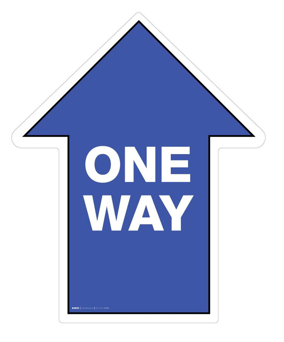 One Way - Die-Cut Arrow | Creative Safety Supply