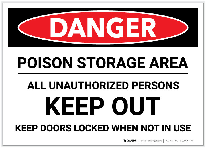 Danger Labels (OSHA + ANSI Compliant) | Creative Safety Supply