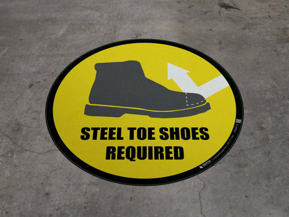 Steel Toe Shoes Required | Creative Safety Supply