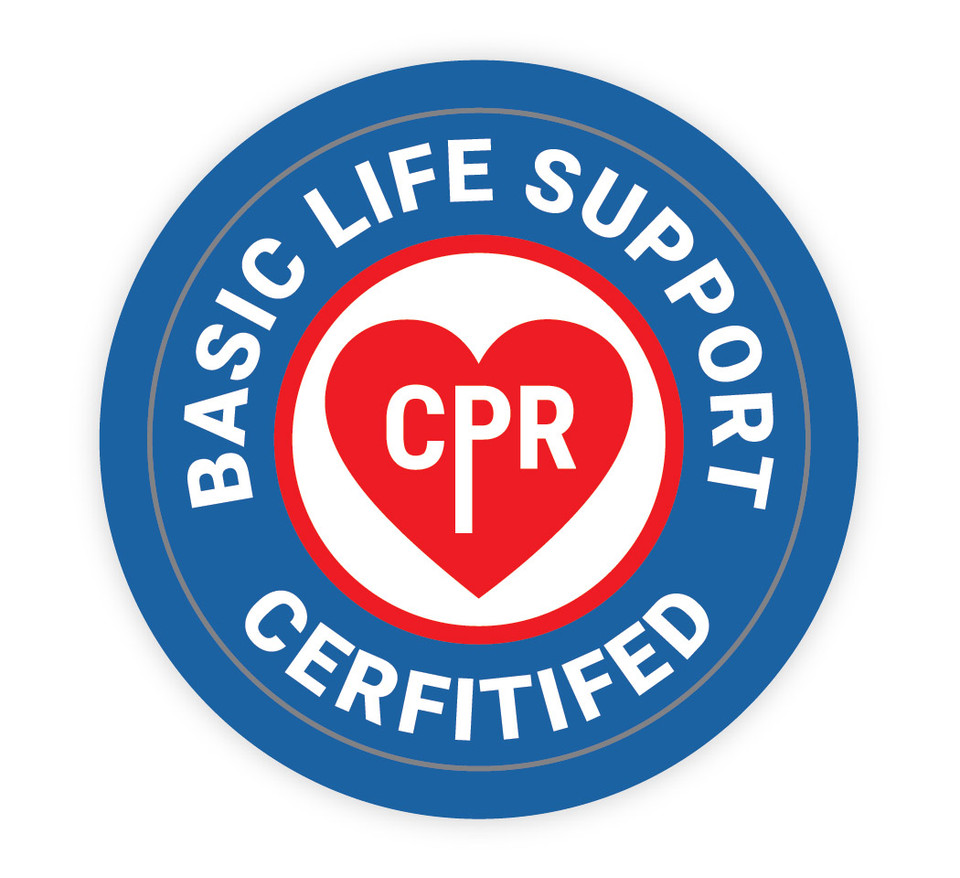 CPR/First Aid/AED Certified - Hard Hat Sticker