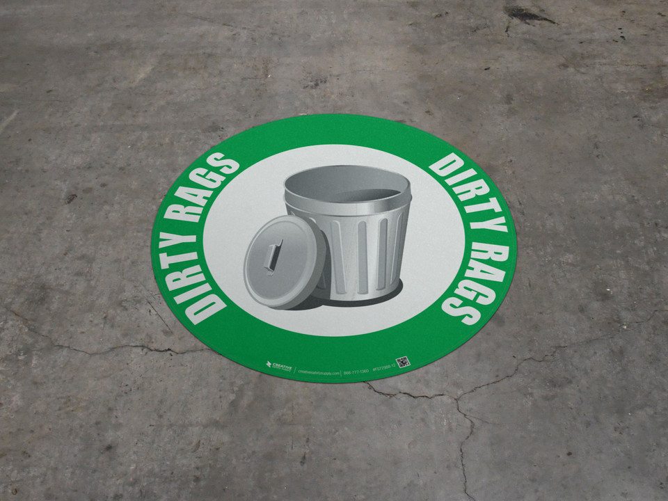 Dirty Rags - Floor Sign