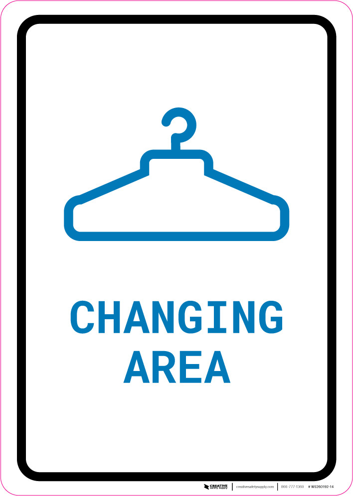 Changing Area with Icon Portrait v2 - Wall Sign