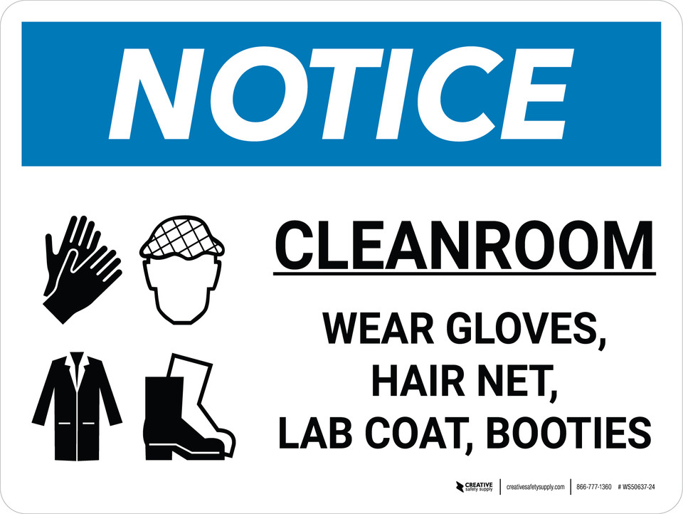 Cleanroom Signs | Creative Safety Supply