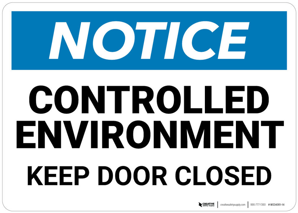 Cleanroom Signs | Creative Safety Supply