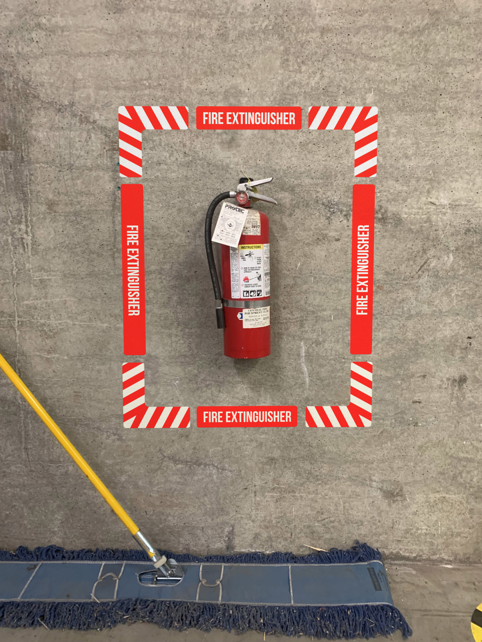Fire Extinguisher - Wall Frame Sign