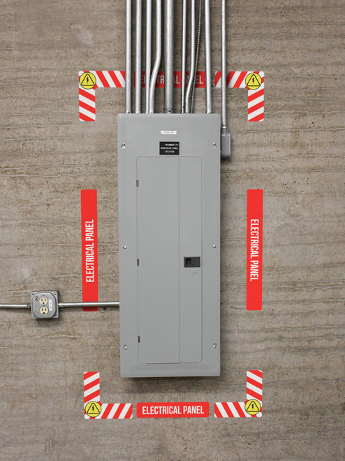 Electrical Panel Red/White - Wall Frame Sign