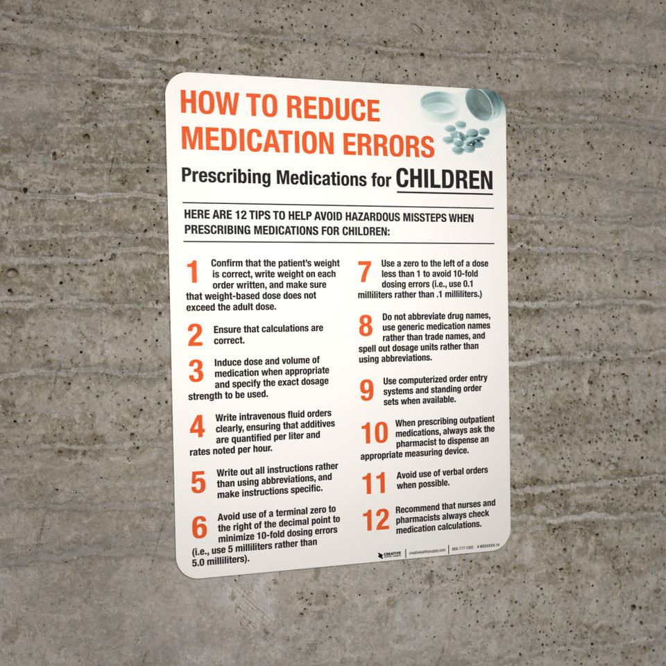 How To Reduce Medication Errors Prescriving Medications for Children ...
